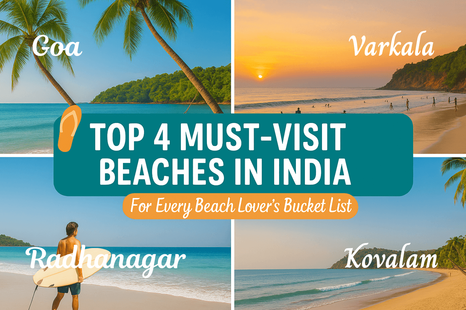 Top 4 Must-Visit Beaches in India for Beach Lovers